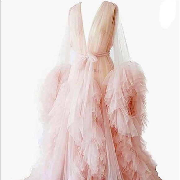 Intimates & Sleepwear | New Beautiful Sheer Robe Blush Pink Color ...